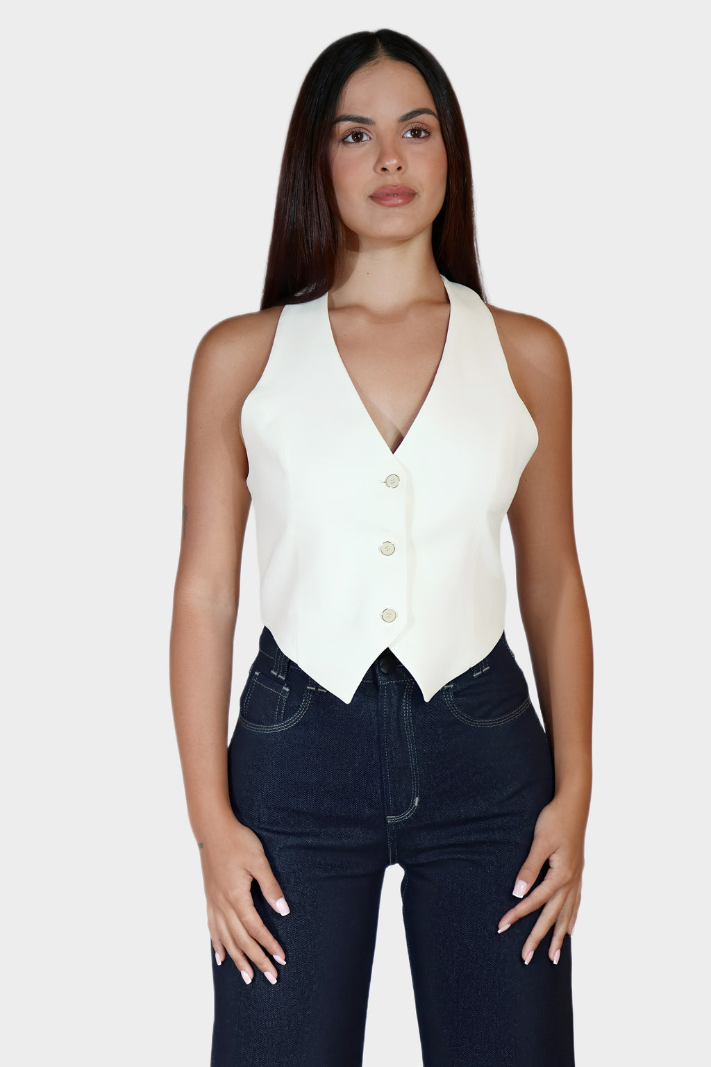 Open Back Linen Vest – BŌKEN KIN
